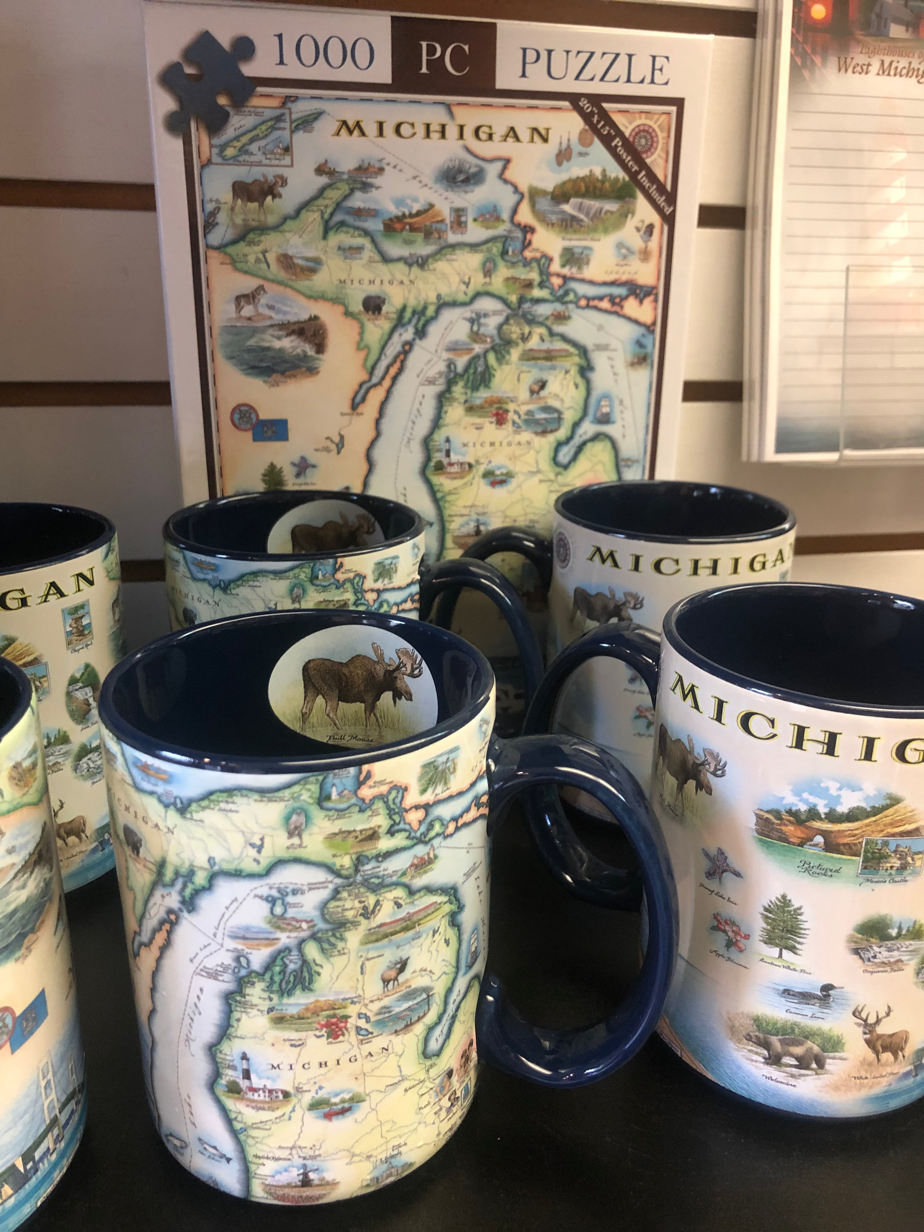 Michigan Map Mugs – Rebecca’s Michigan Store